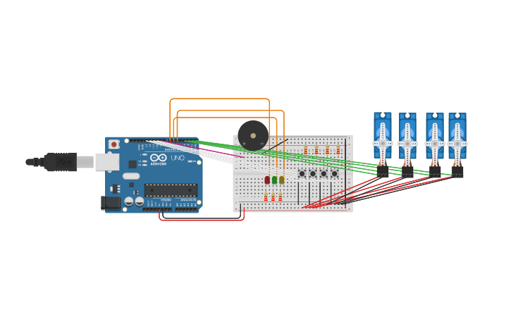 Circuit design Problema 4 Examen - Tinkercad