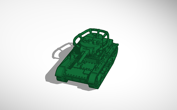 3D design T-26 - Tinkercad