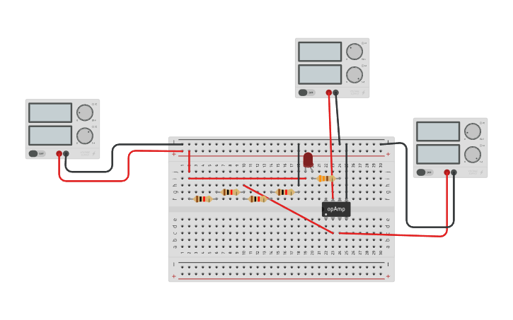Circuit design Comparator circuit - Tinkercad
