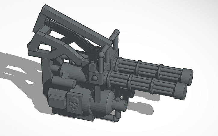 3D design Minigun - Tinkercad