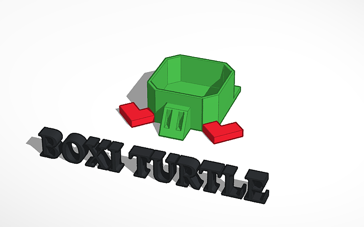 3D design 05 Boxy Turtle - Tinkercad