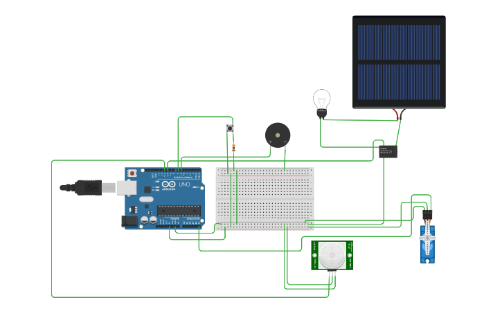 Circuit design Copy of 智能门铃 - Tinkercad