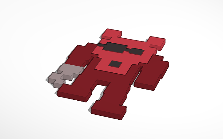 3D design 8-Bit Foxy | Tinkercad