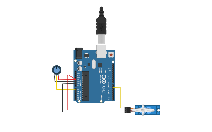 Circuit Design Projeto 03 Do A03 Controle Do Servomotor Tinkercad