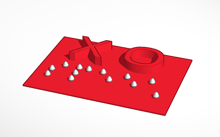 3D design Speech Braille Tactile Illustration | Tinkercad