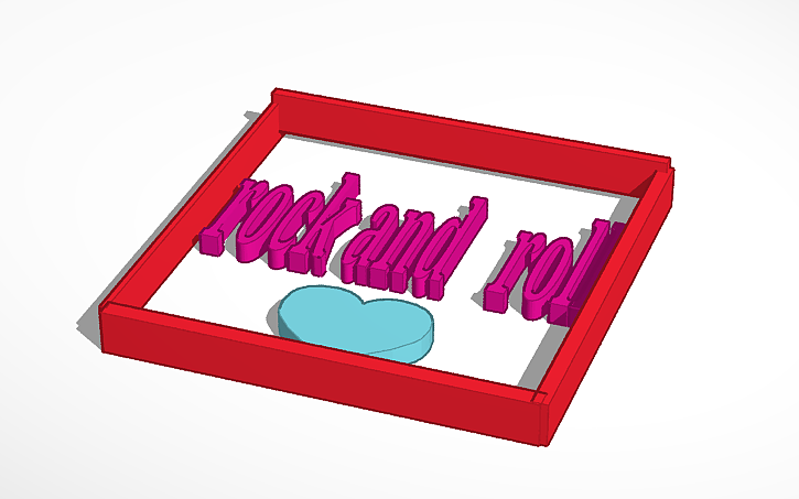 3D design rock and roll - Tinkercad