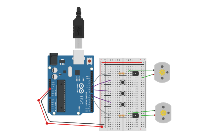 Circuit design ECS200 Biomedical Engineering Workshop. - Tinkercad