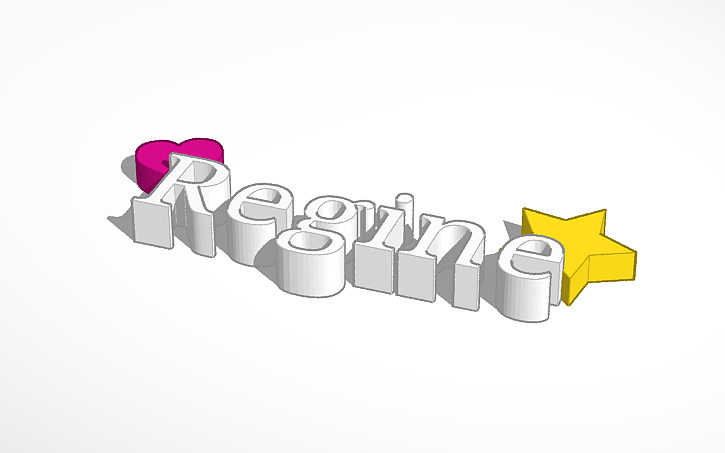 3D design Name Design - Tinkercad