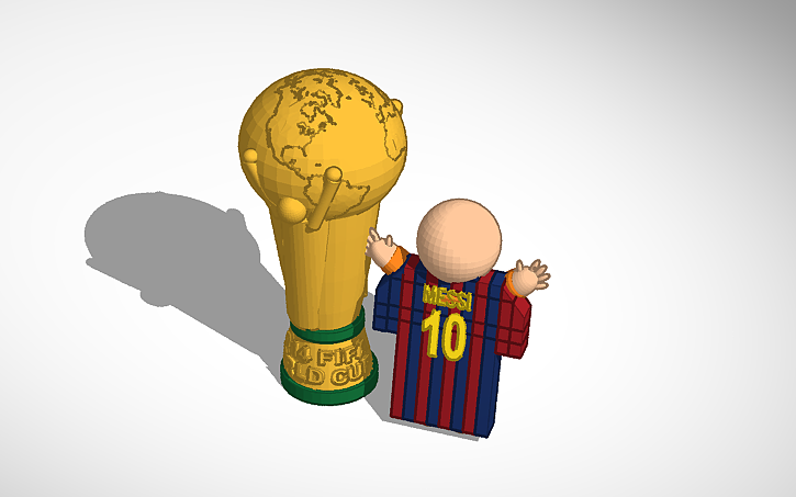 3D design messi Won - Tinkercad