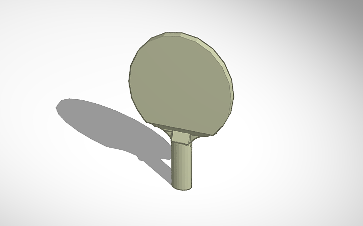 3D design ping pong - Tinkercad