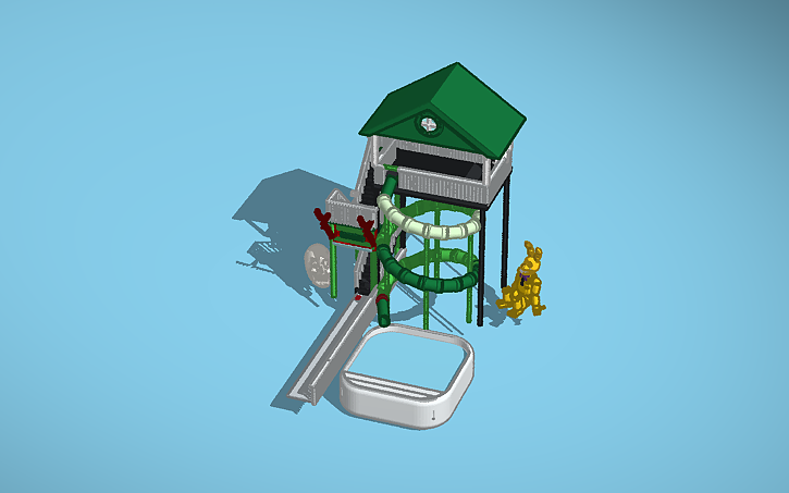 3D design Springtrap's Revenge (FNaF Waterslide) - Tinkercad