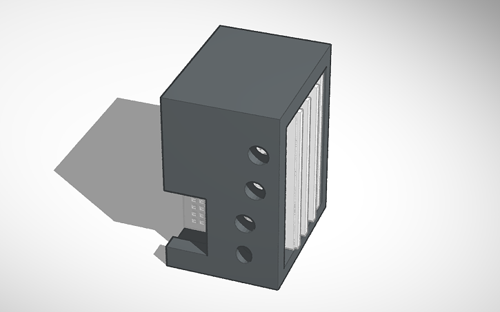 3D design Carbon Filter - Tinkercad