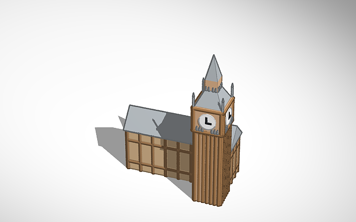 3D design Big Ben - Tinkercad