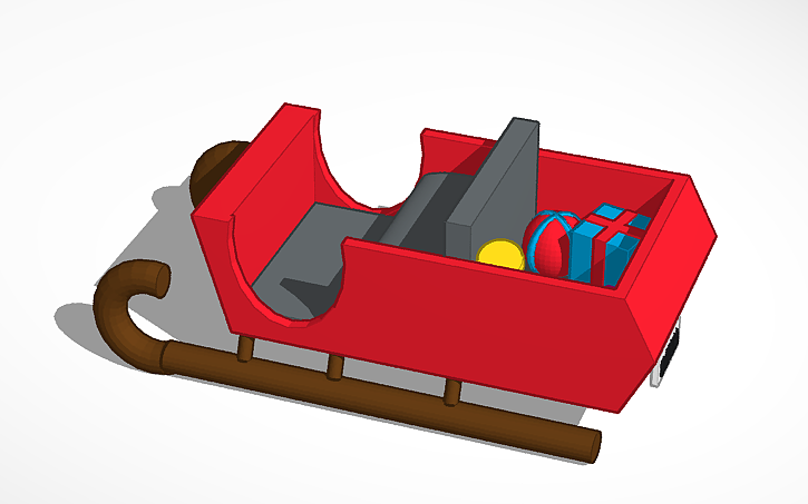 3D design SANTAS SLEIGH - Tinkercad