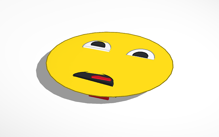 3D design funny face - Tinkercad