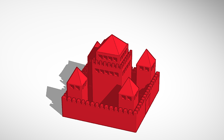 3d Design Castle Tinkercad 