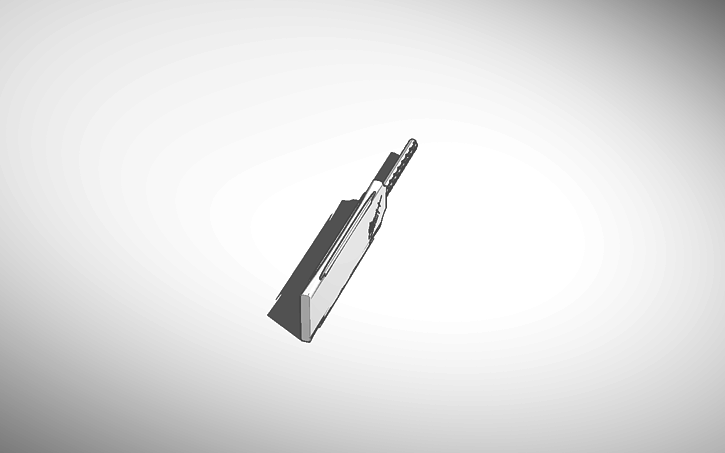 3D design cricket bat - Tinkercad