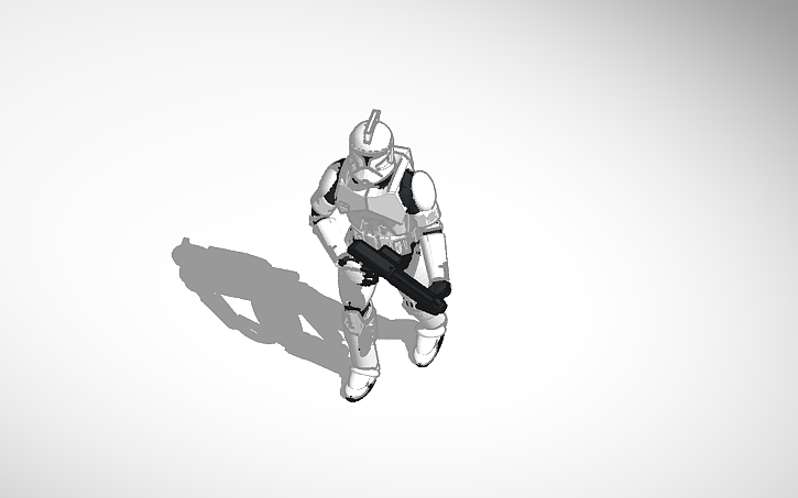 3D design Phase 1 Clone trooper (Running) | Tinkercad