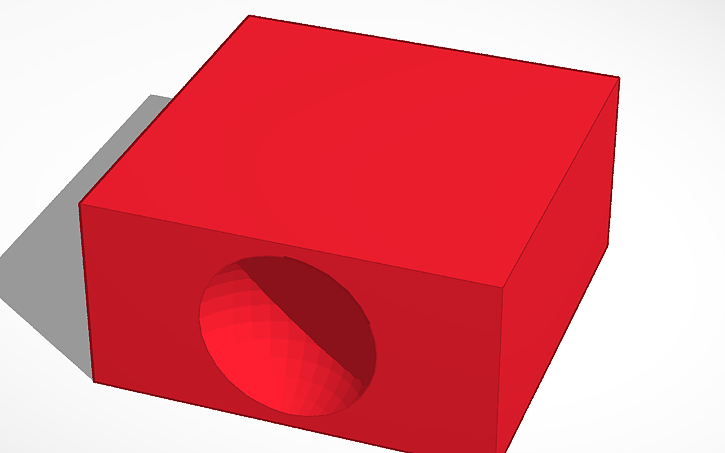 3D design Indented Box - Tinkercad