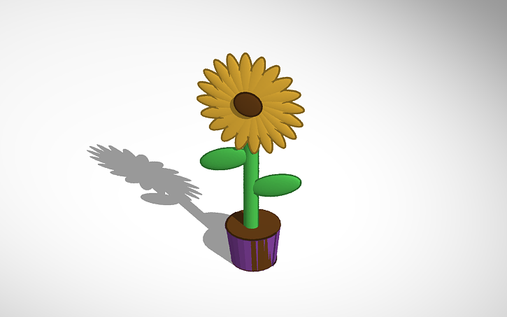 3D design SUN FLOWER - Tinkercad