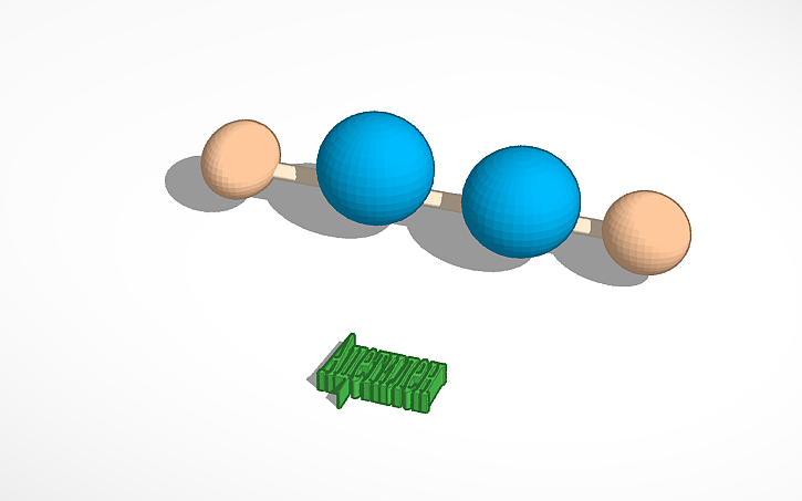 3D design ацетилен C2H2 | Tinkercad