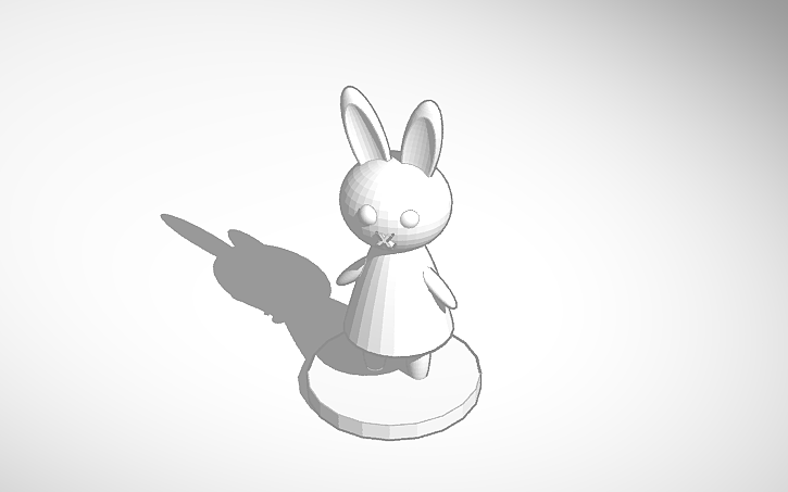 3D design Miffy the rabbit - Tinkercad