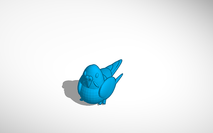3D design Blue Parakeet - Tinkercad