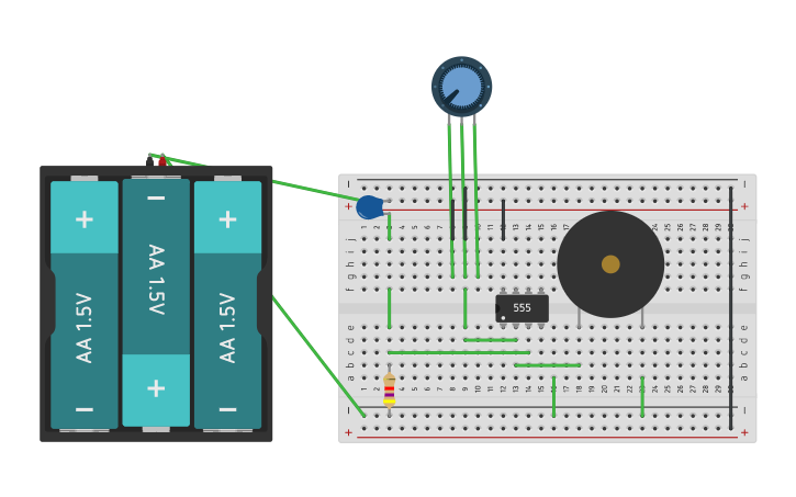 Circuit design Favorite 555 TIMER | Tinkercad