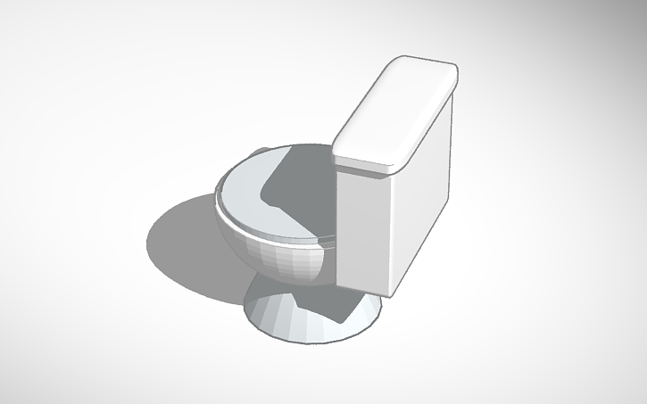 3D design Toilet - Tinkercad