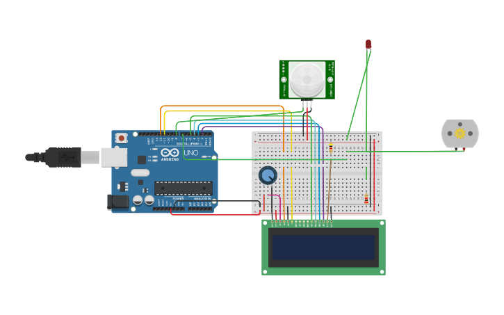 Circuit design Home Automation - Tinkercad