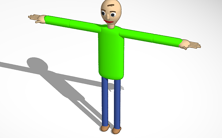 3D design Baldi - Tinkercad