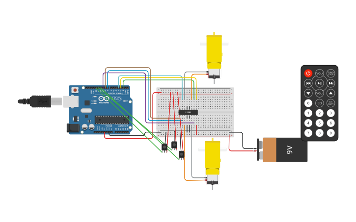 Circuit Design Copy Of 2 Dc Motors With L293d And Arduino Tinkercad