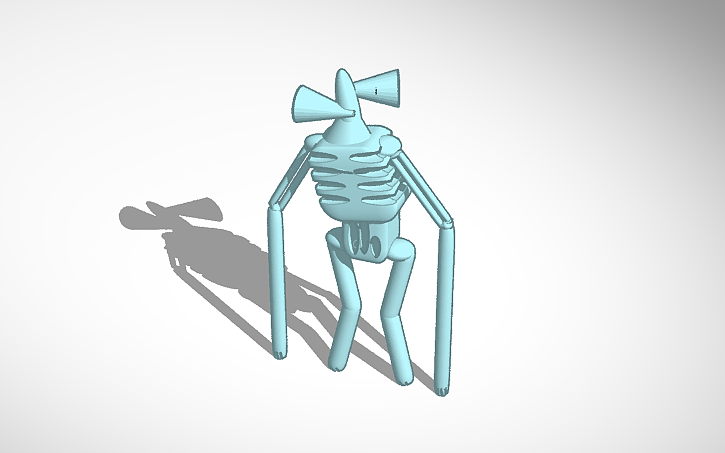 3D design sirenhead(ice) | Tinkercad