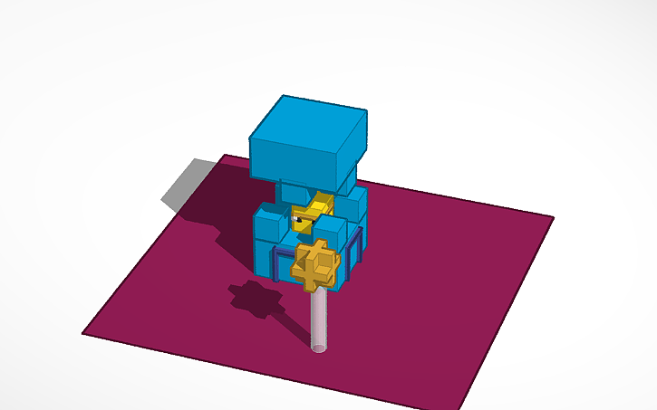 3D design minecraft shulker - Tinkercad