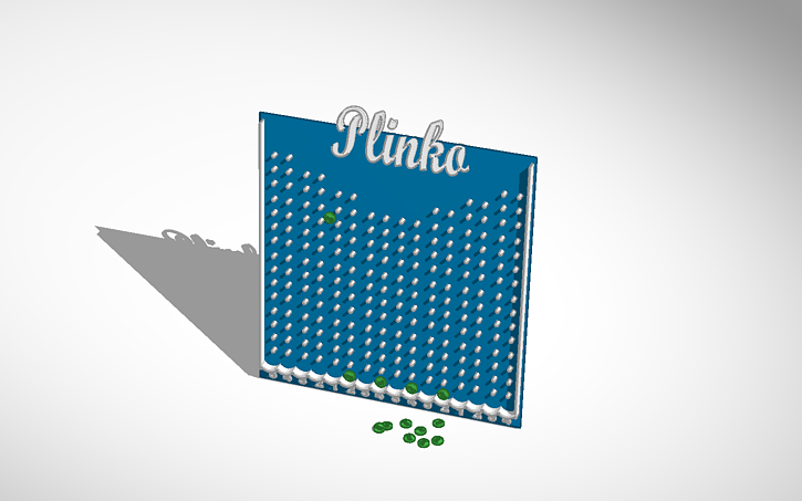 3D design Plinko Game - Tinkercad