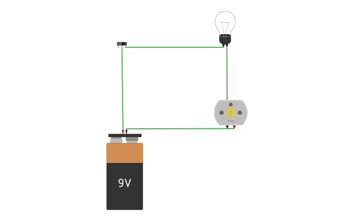 Circuit design 5 Apagar y encender bombilla y motor | Tinkercad Circuit design 5 Apagar y encender bombilla y motor | Tinkercad