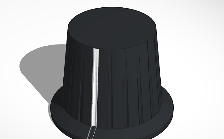 3D design Radio Indicator Knob - Tinkercad