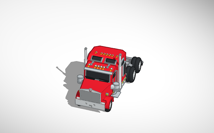 3D design Semi truck - Tinkercad