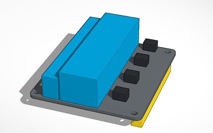 3D design KS0212 Keystudio 4ch Relay RPi Hat - Tinkercad 3D design KS0212 Keystudio 4ch Relay RPi Hat - Tinkercad