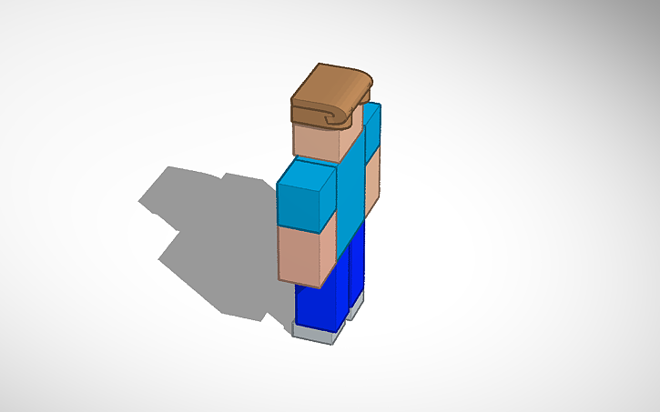 3D design Minecraft Steve | Tinkercad