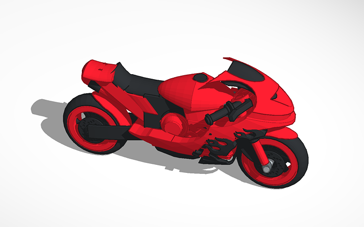 3D design MOTORCYCLE - Tinkercad