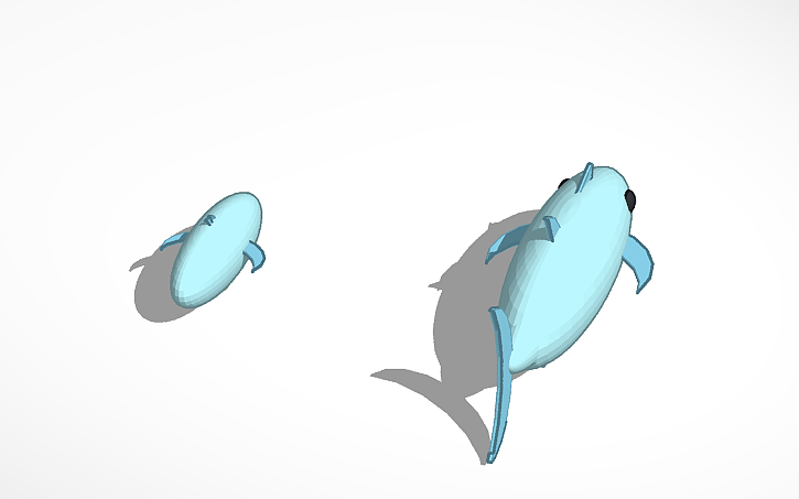 3D design Bluefin Tuna - Tinkercad
