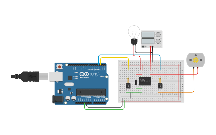 Circuit design Ejercicio 2 | Tinkercad
