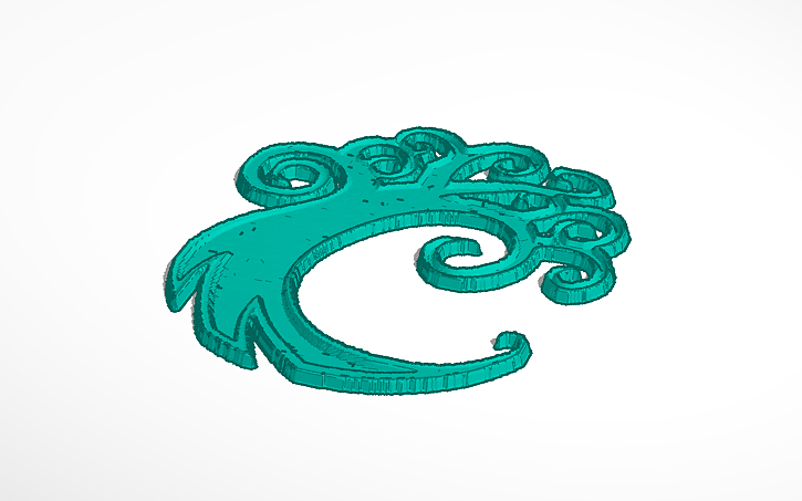 3D design Simic Combine Logo - Tinkercad