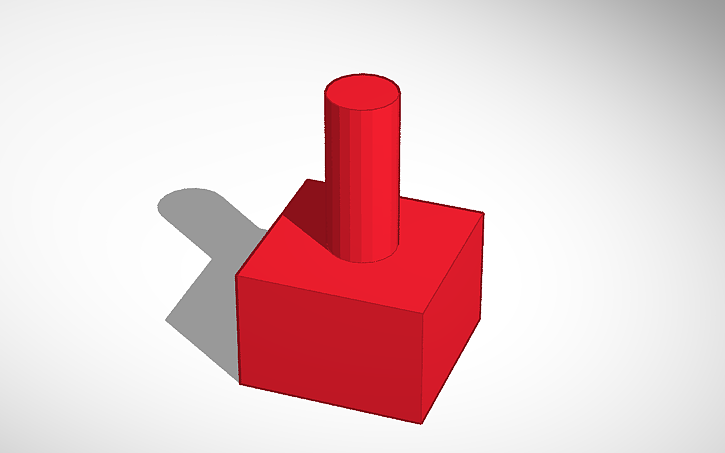 3d Design Push Button Pin Tinkercad
