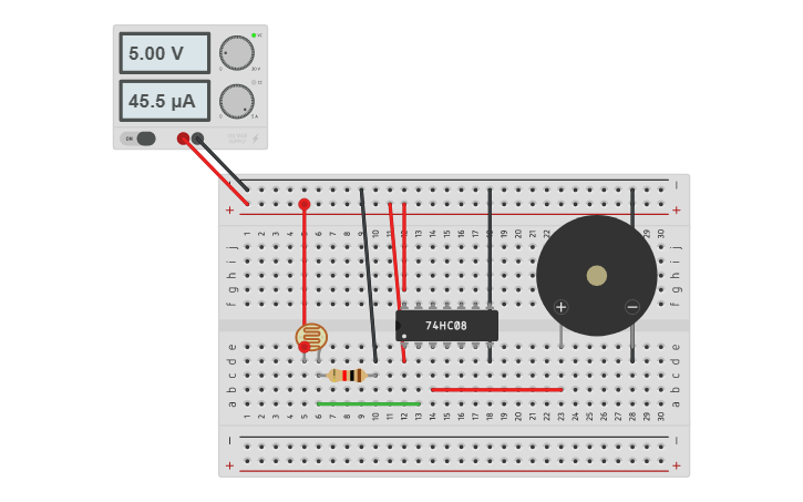 Circuit Design Ldr And Gate Tinkercad