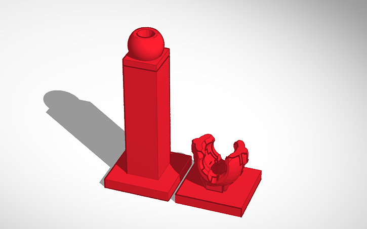 3D design support with ball joint | Tinkercad