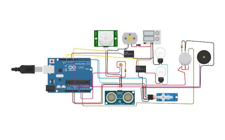 Circuit Design Smart Home Home Automation Tinkercad
