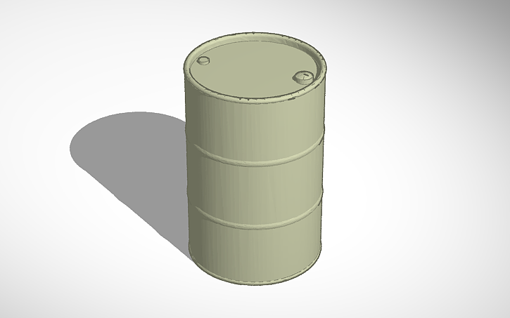 3D design Oil Barrels - Tinkercad