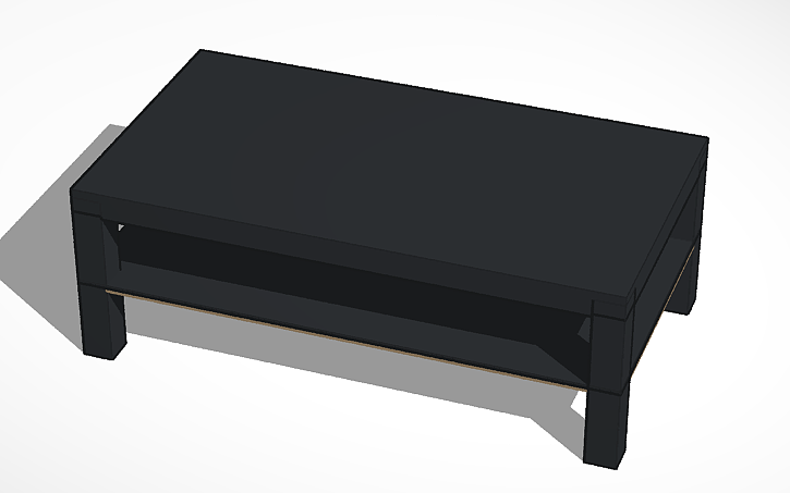 3D design coffee table - Tinkercad